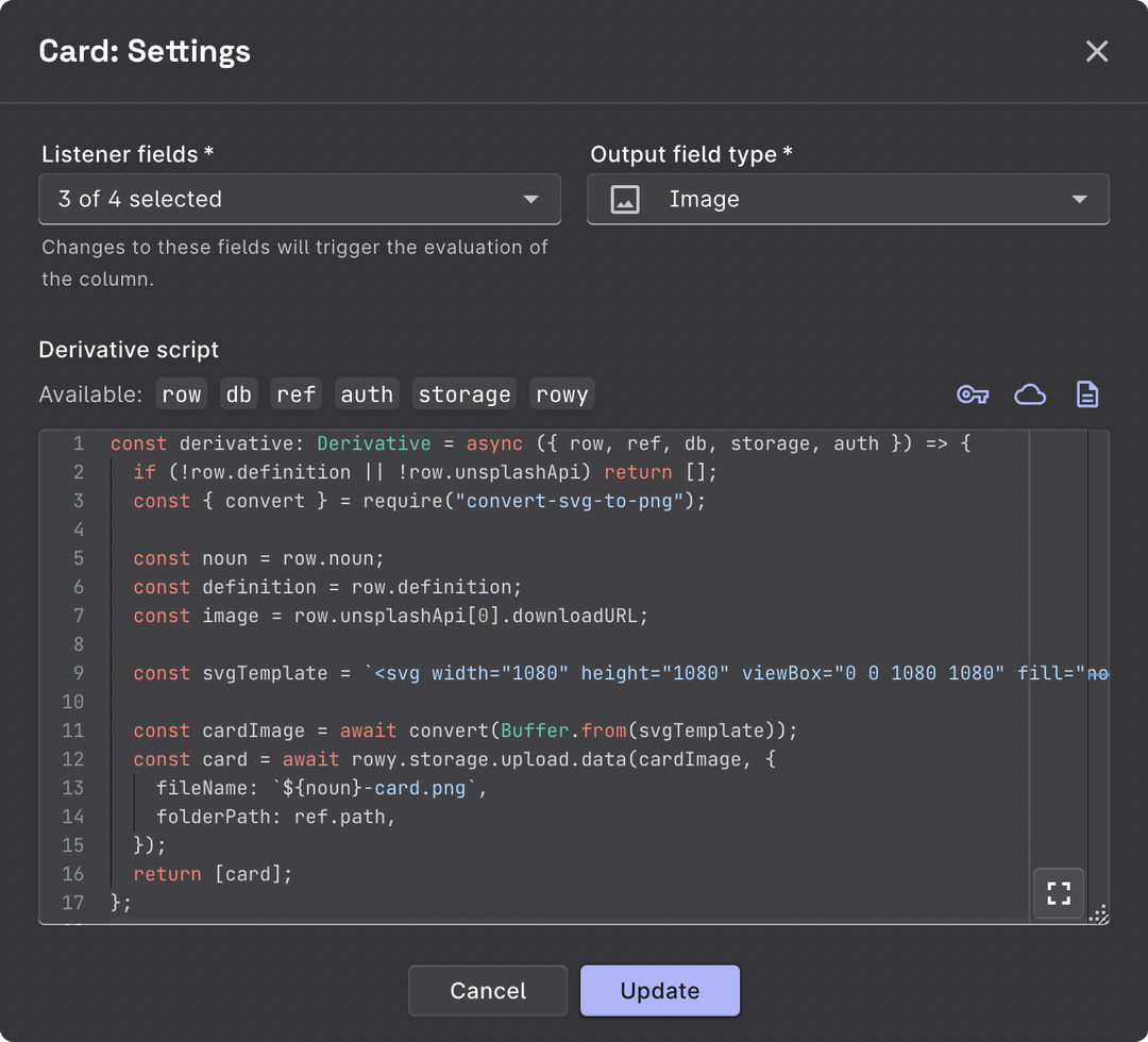 Rowy - Low-code backend on Google Cloud and Firebase
